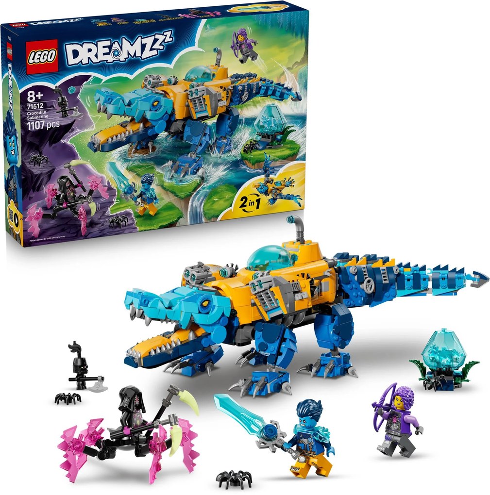 Lego® dreamzzz 71512 krokodýlí ponorka 5702018063545