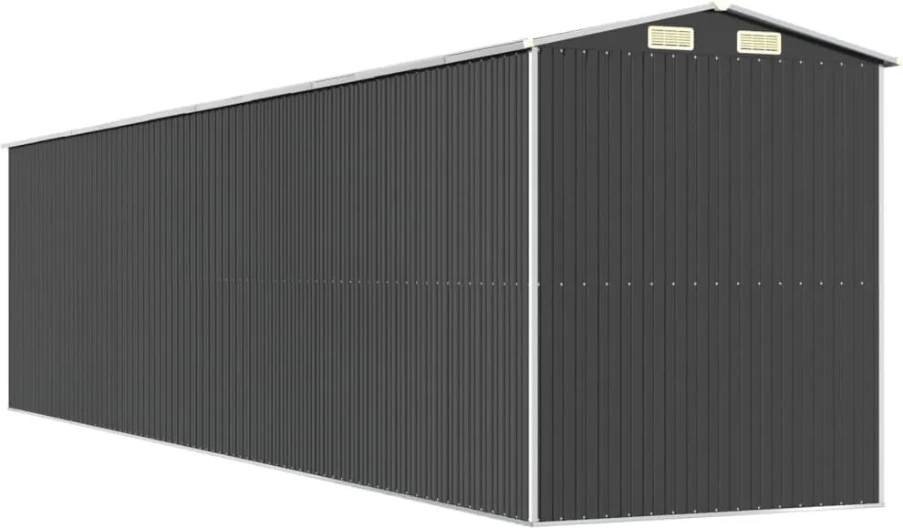 Zahradní kůlna antracitová 192 x 855 x 223 cm pozinkovaná ocel 3147457