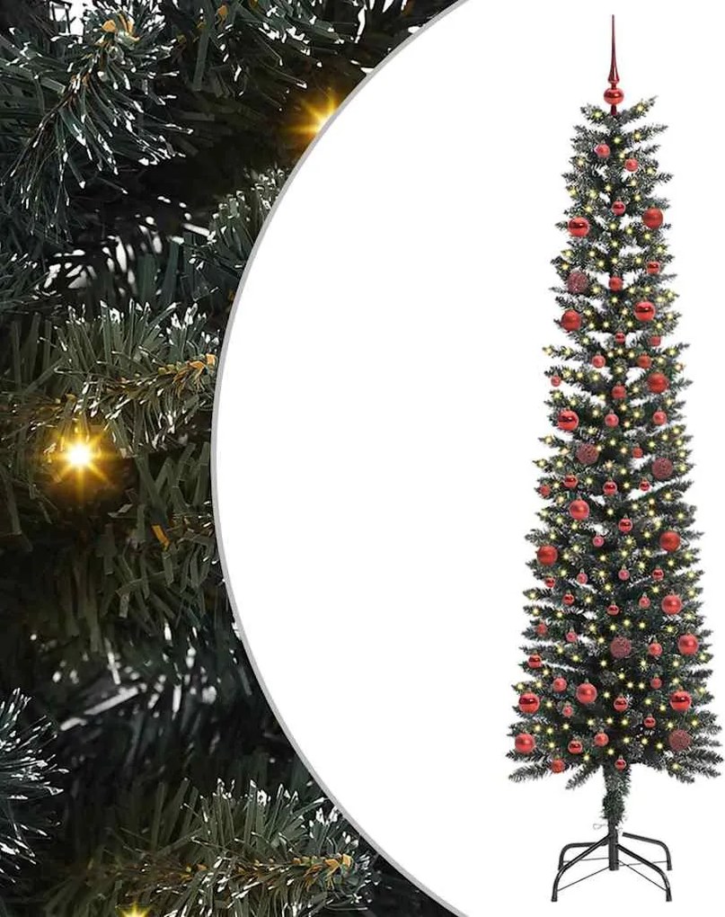Umělý vánoční stromeček Zelená 210 cm PVC, plast a ocel 3395952