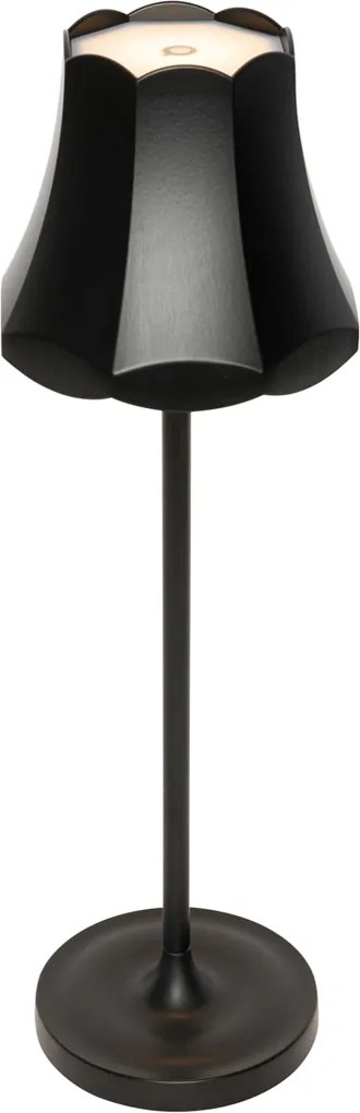 Retro stolní lampa černá dobíjecí IP44 - Granny Biano.cz