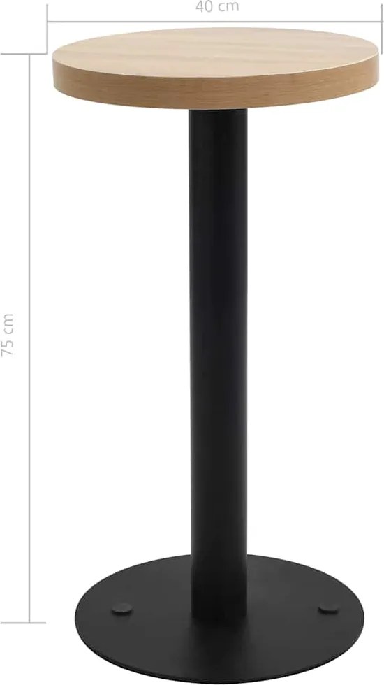 Bistro stolek světle hnědý 40 cm MDF 286415