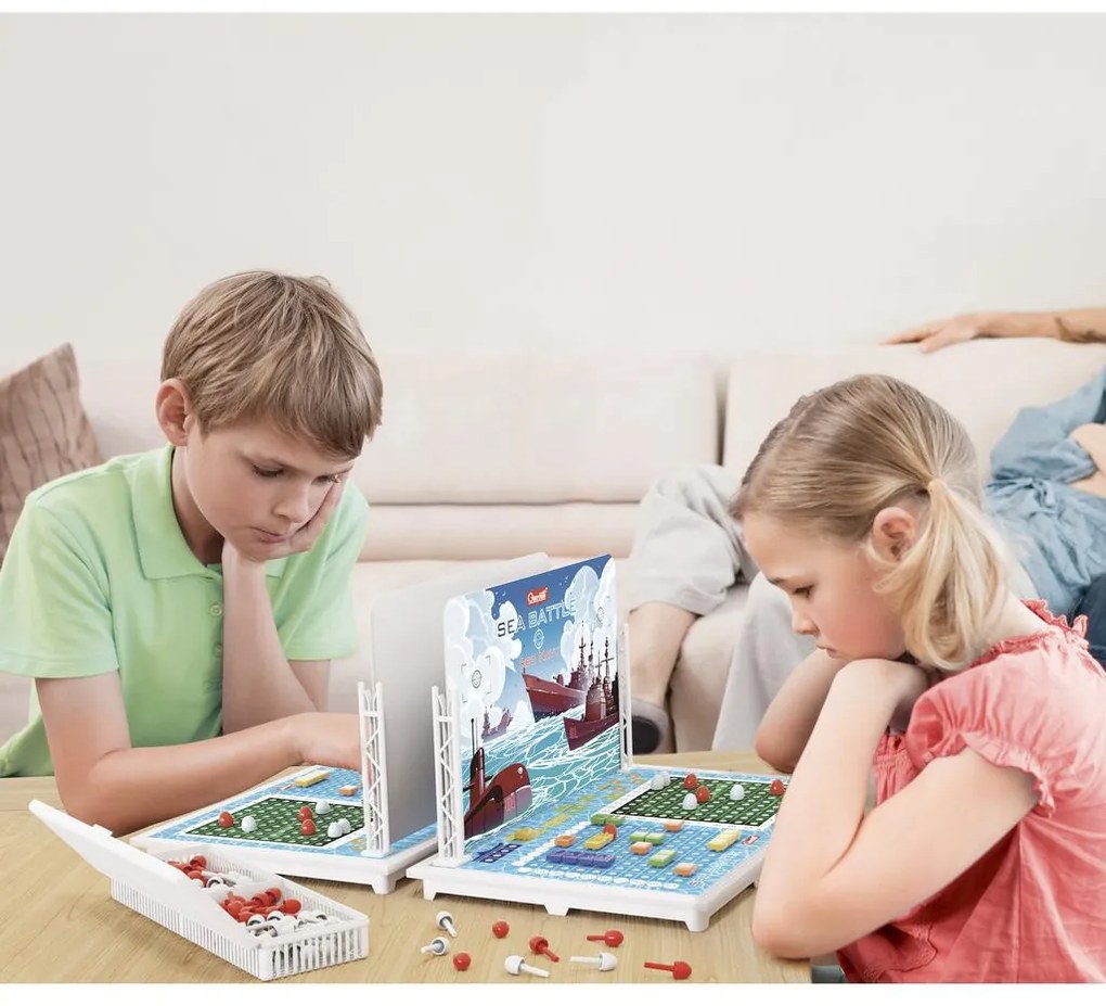 Quercetti Family Game Sea Battle – strategická hra Lodě (námořní bitva)