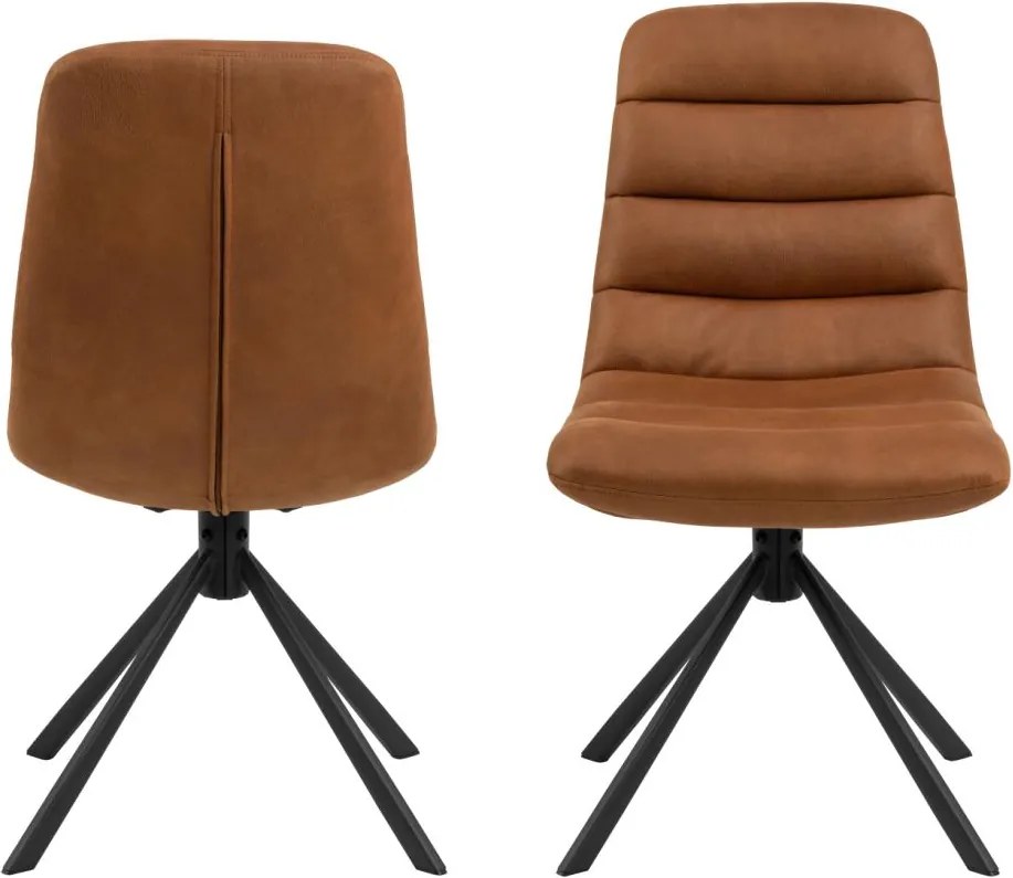 Designová jídelní židle Milford hnědá