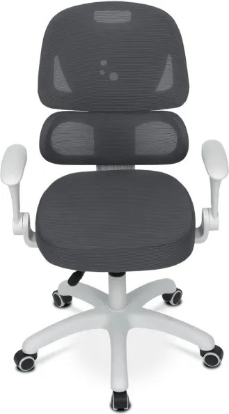 Dětská otočná židle šedá KA-K1063 GREY