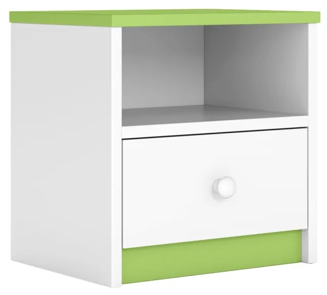 Dětský noční stolek Babydreams 40 cm zelený