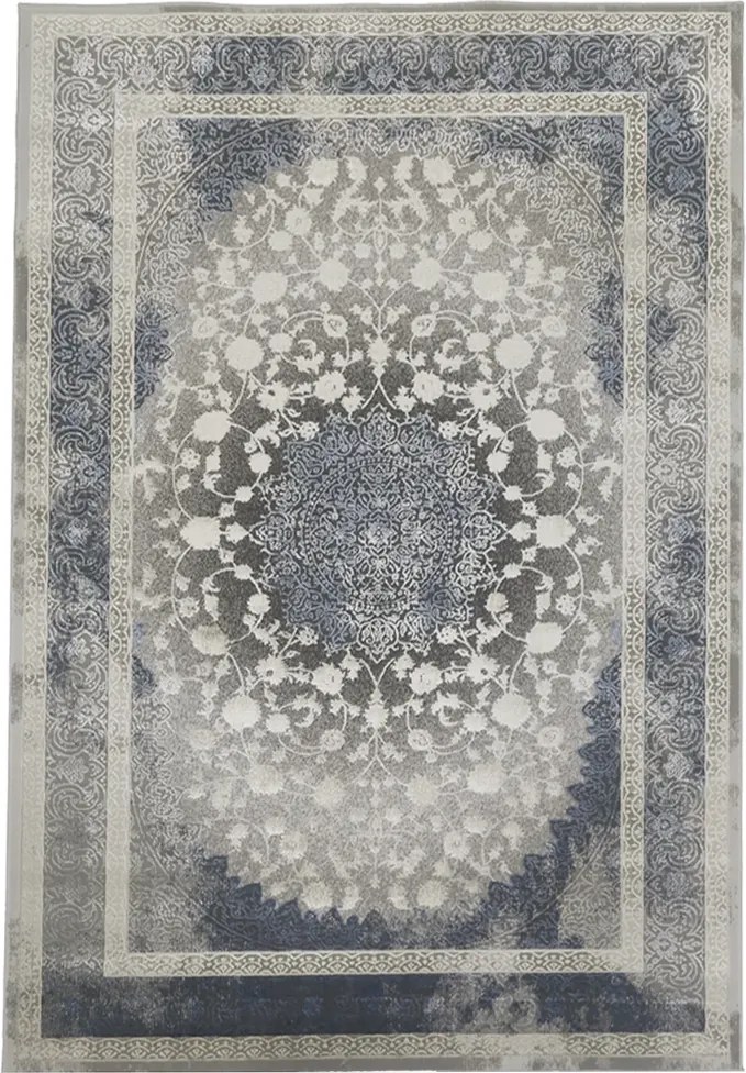 BE Koberec Deluxe 9091 NAVY - tmavě modrý obdélníkový Rozměr: 60x100 cm