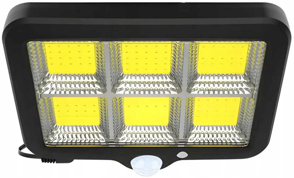 120 COB LED solární lampa s 5m kabelem