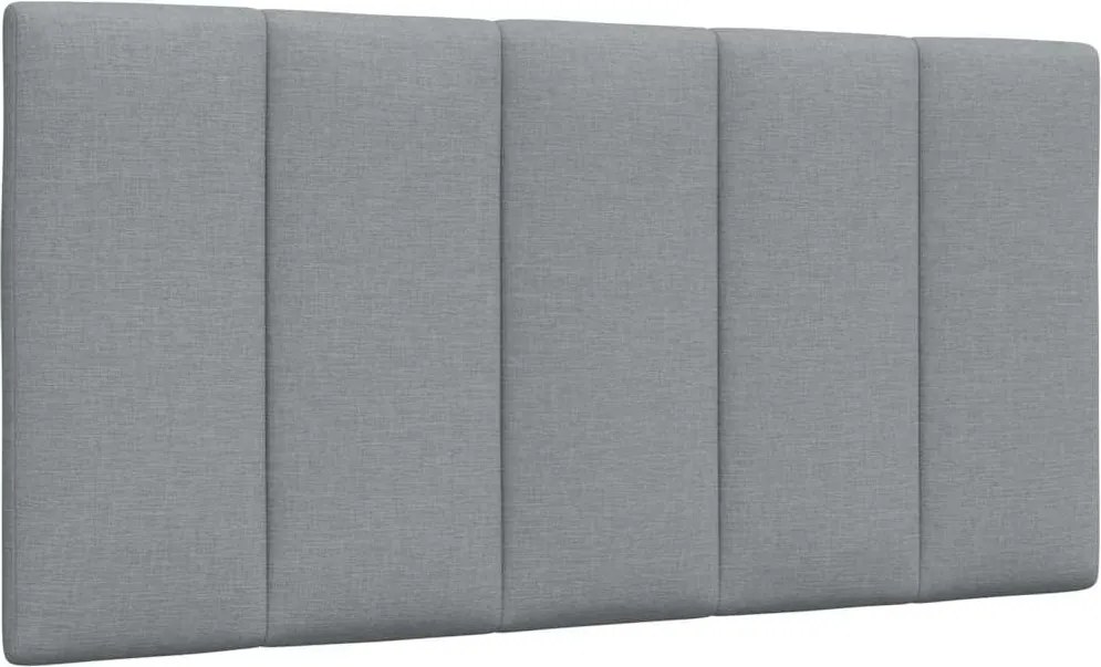 Rám postele bez matrace Hanko světle šedá 100 x 200 cm textil 3310370