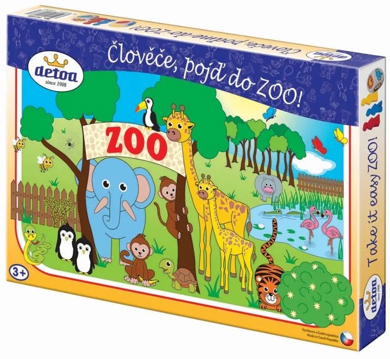 Společenská hra detoa člověče, pojď do zoo!