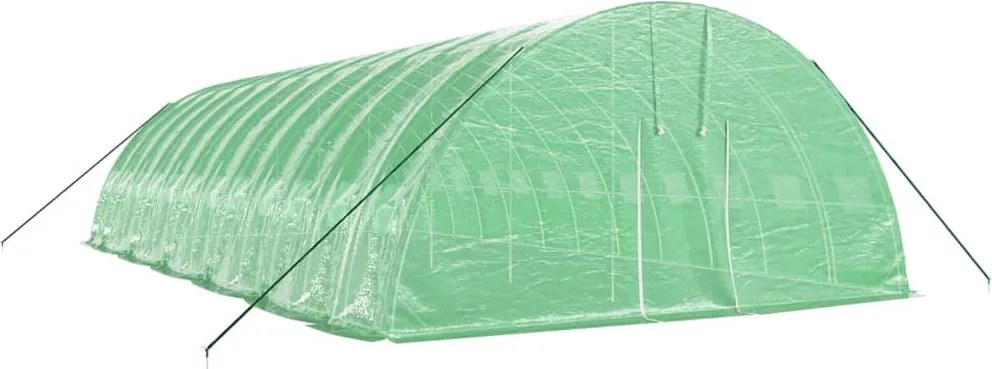 Skleník s ocelovým rámem zelený 72 m² 12 x 6 x 2,85 m 3188109