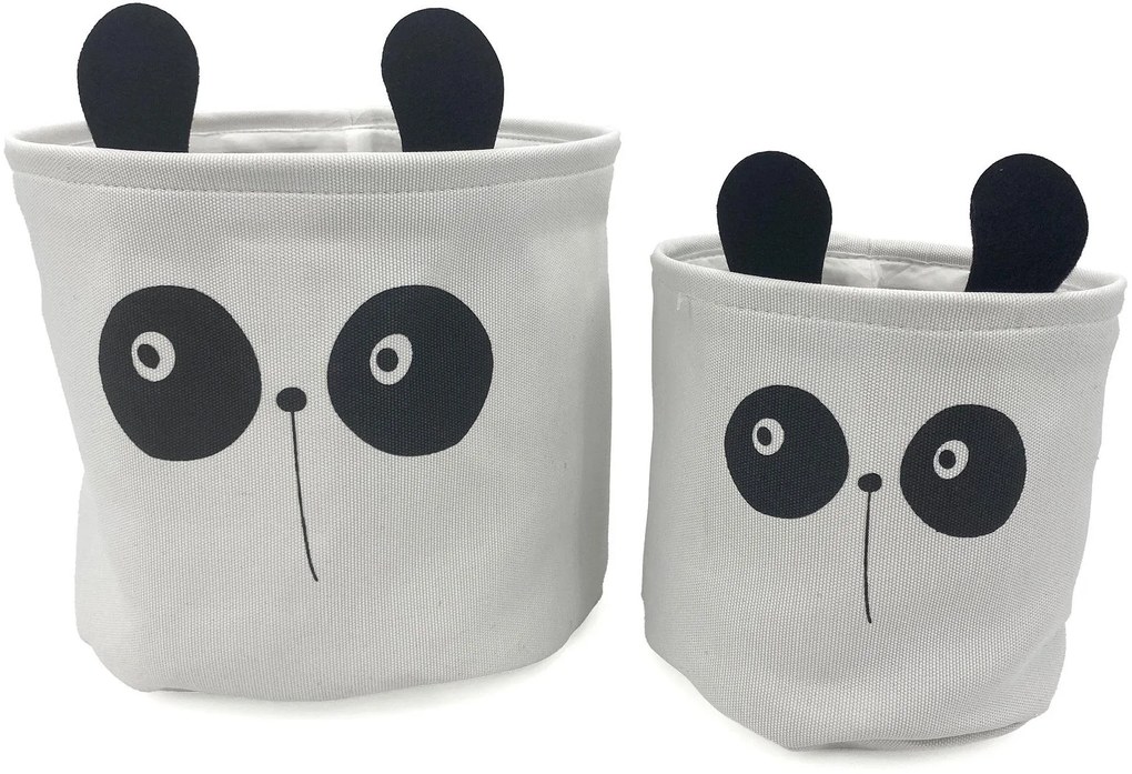 Úložný box dětský úložný box animals, set 2 ks, panda