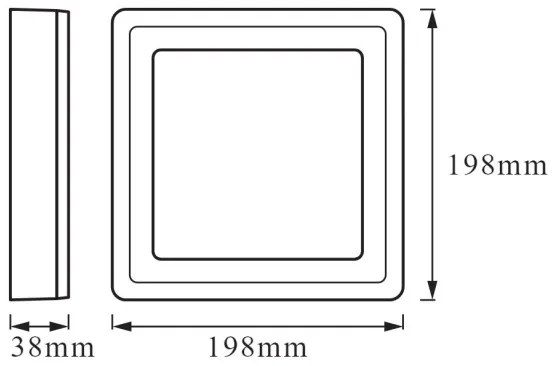 Ledvance - LED Stropní svítidlo CLICK LED/15W/230V