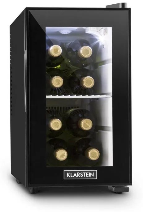 Klarstein Beerlocker S, černá, mini lednička, 21 litrů, třída A +