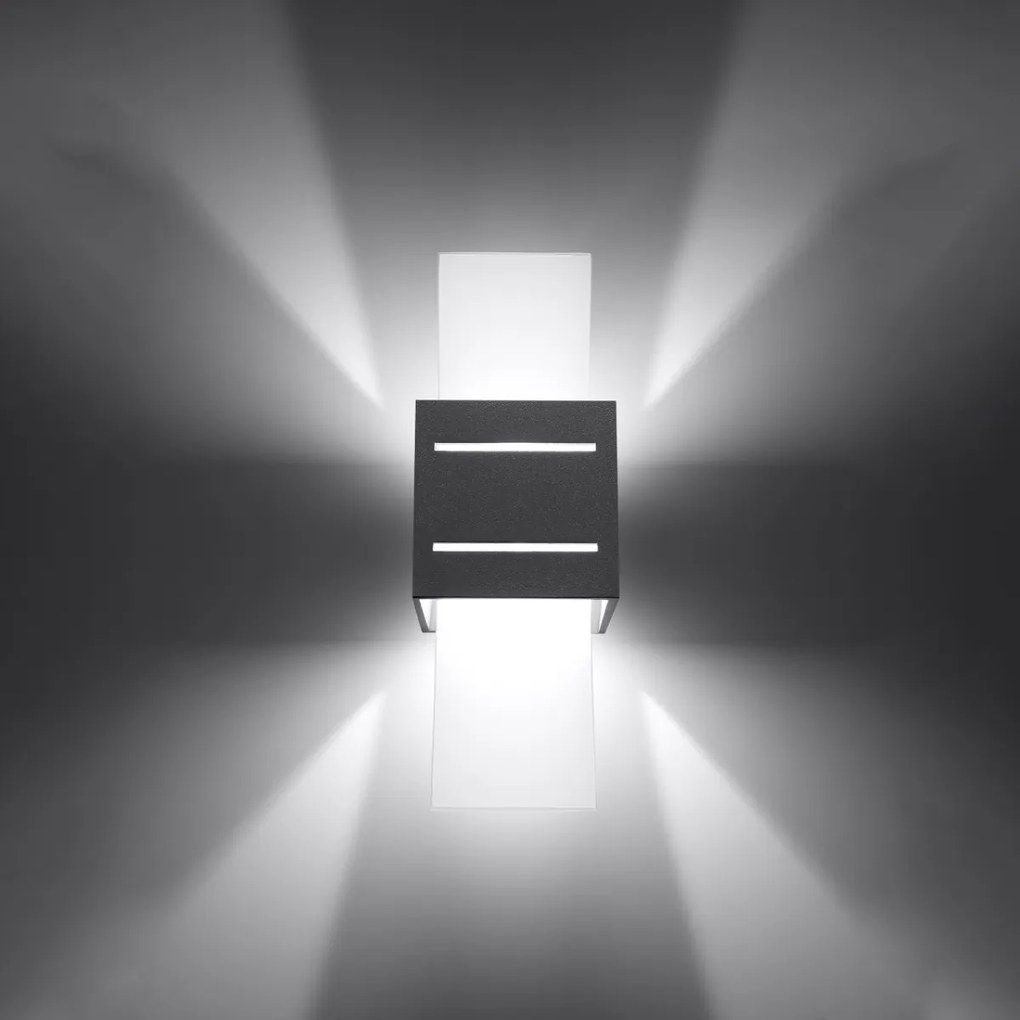 Sollux Lighting Nástěnné svítidlo LORETO šedé