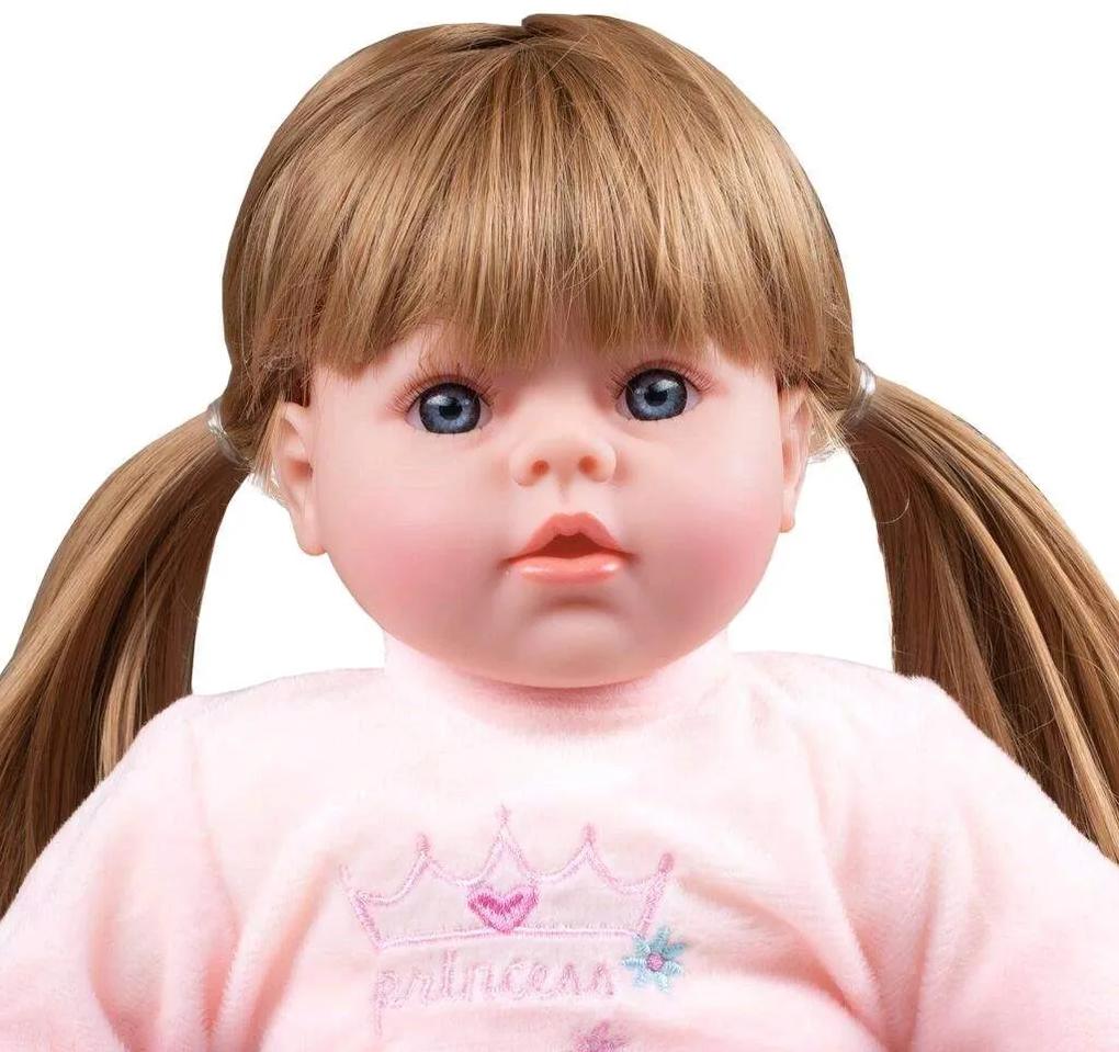 PLAYTO mluvící a zpívající dětská panenka NINA 46 cm šedá