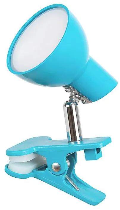 Stolní LED lampička s klipem NOAH, 5W, teplá bílá, modrá Rabalux Noah 001479