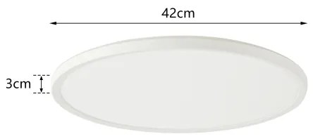 Brilagi-LED Stmívatelné svítidlo se senzorem ULTRA SLIM LED/24W/230V pr.42 cm+DO
