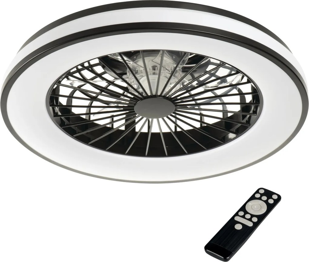Kanlux LED svítidlo s ventilátorem PLAVE CCT 3000/4000/65000K, pr. 48,5 cm