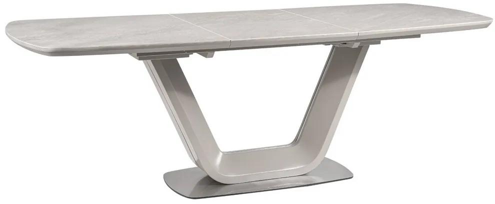 Casarredo Jídelní stůl rozkládací 160x90 ARMANI ceramic šedá