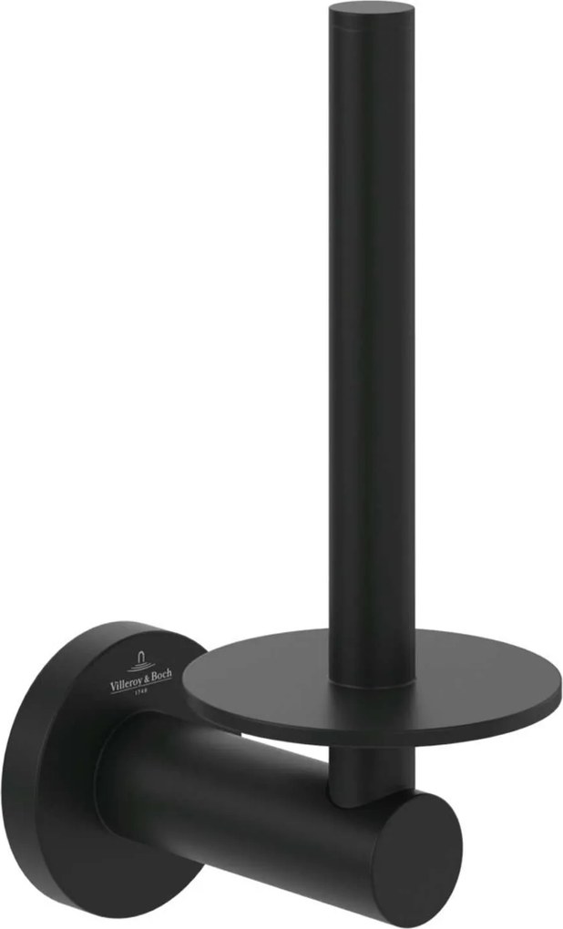 Villeroy & Boch Elements Tender - Držák toaletního papíru rezervní, matná černá TVA151015000K5