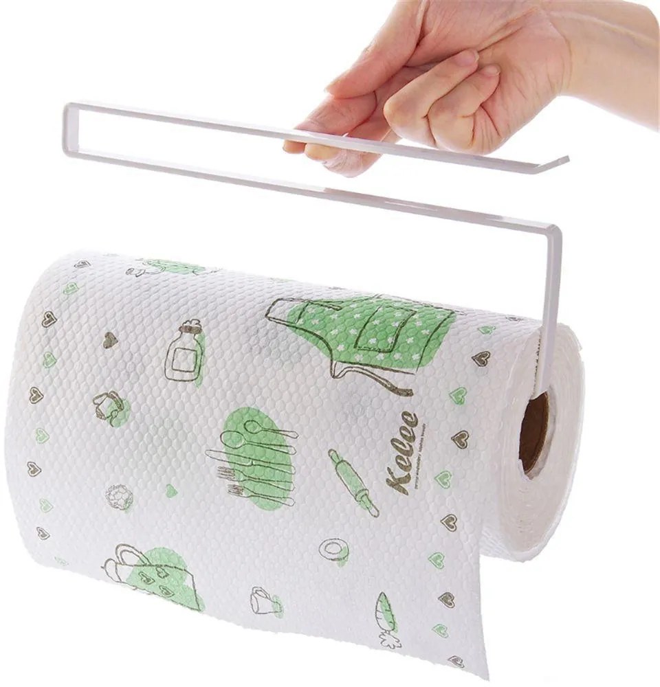 CONFORTIME Držák na kuchyňské utěrky, pod polici bílý kov