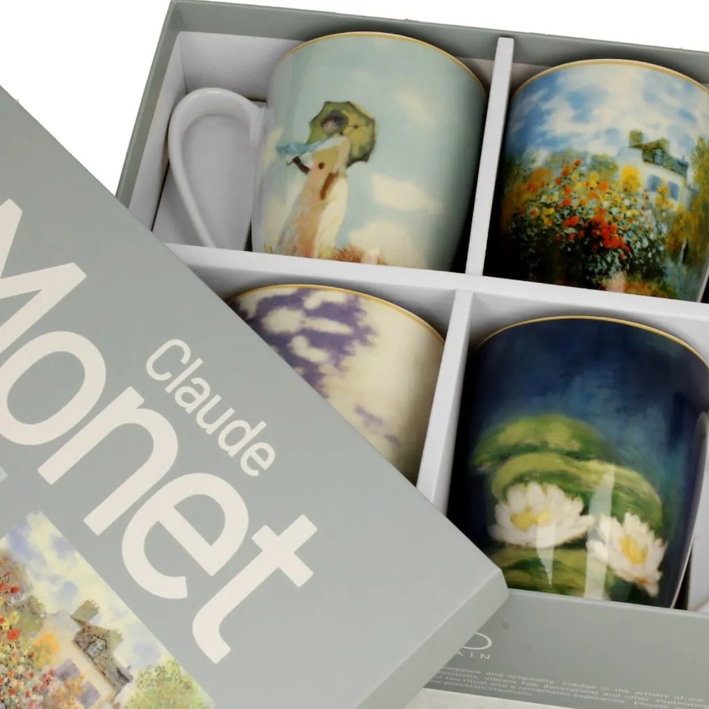 Porcelánový hrnek Monet 350 ml sada 4ks