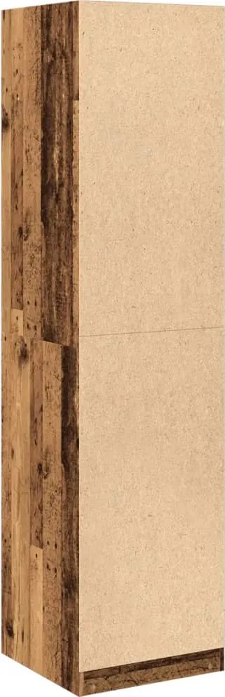 Šatní skříň old wood 50 x 50 x 200 cm kompozitní dřevo 3307790