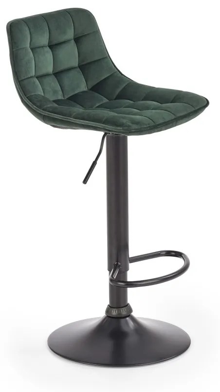 Barová židle Forbia tmavě zelená