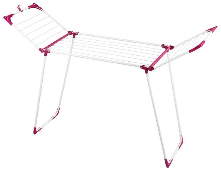 WENKO 3774021100 - Sušák prádla SUMMER DRY 153x76 cm bílá/růžová 3774021100