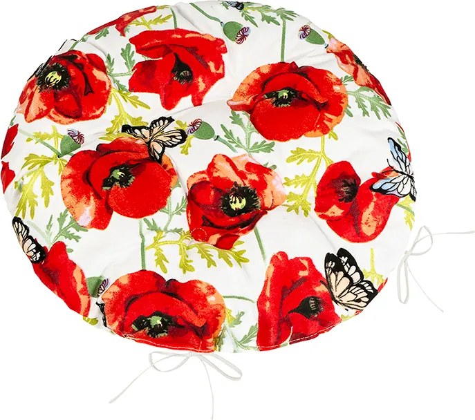 Bellatex Sedák BERTA kulatý prošívaný Červená,Bílá,Zelená 40 cm, (průměr)