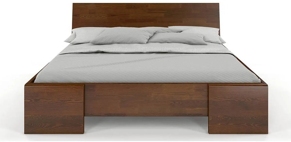 Zvýšená postel Hessler - borovice   , Borovice přírodní, 140x200 cm