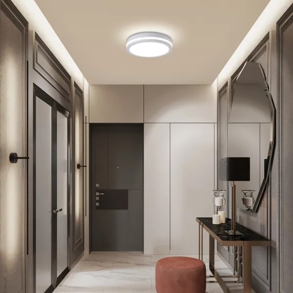 Brilagi - LED Venkovní stropní svítidlo BENE LED/24W/230V pr. 26 cm bílá IP54