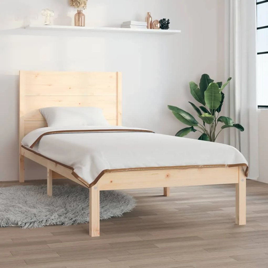 Rám postele masivní dřevo 90 x 190 cm Single 3104118