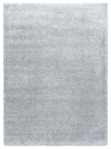 Kusový koberec Brilliant shaggy 4200 silver 60 x 110 cm