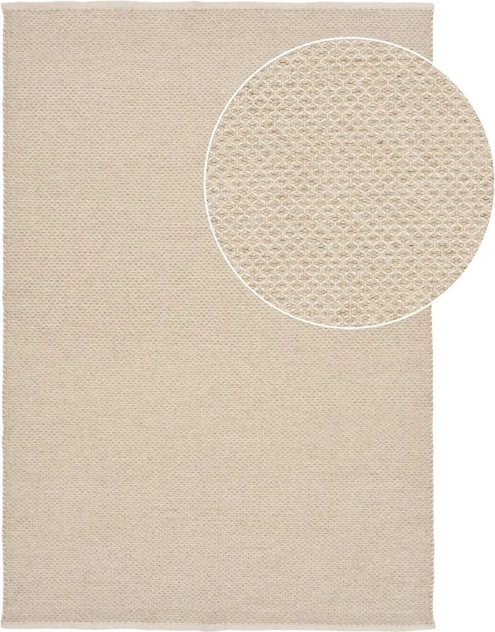 Krémový vlněný koberec 200x300 cm Gaya – House Nordic