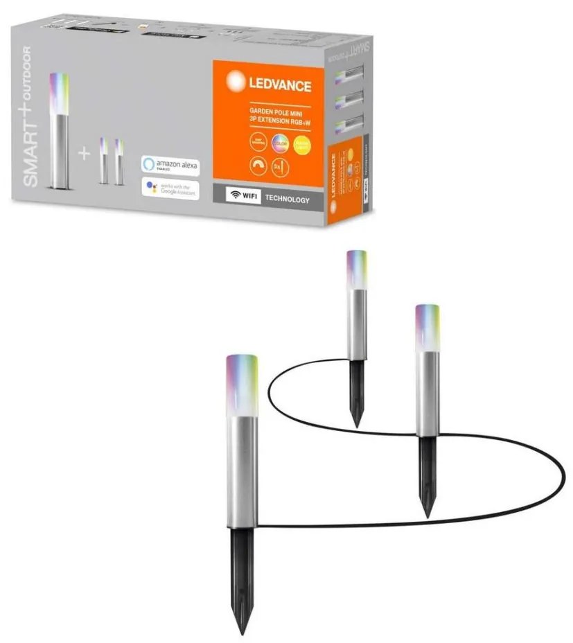 Ledvance - Rozšiřovací SADA 3x LEDRGBWVenkovní lampa SMART 3xLED/1,9W/230V Wi-Fi