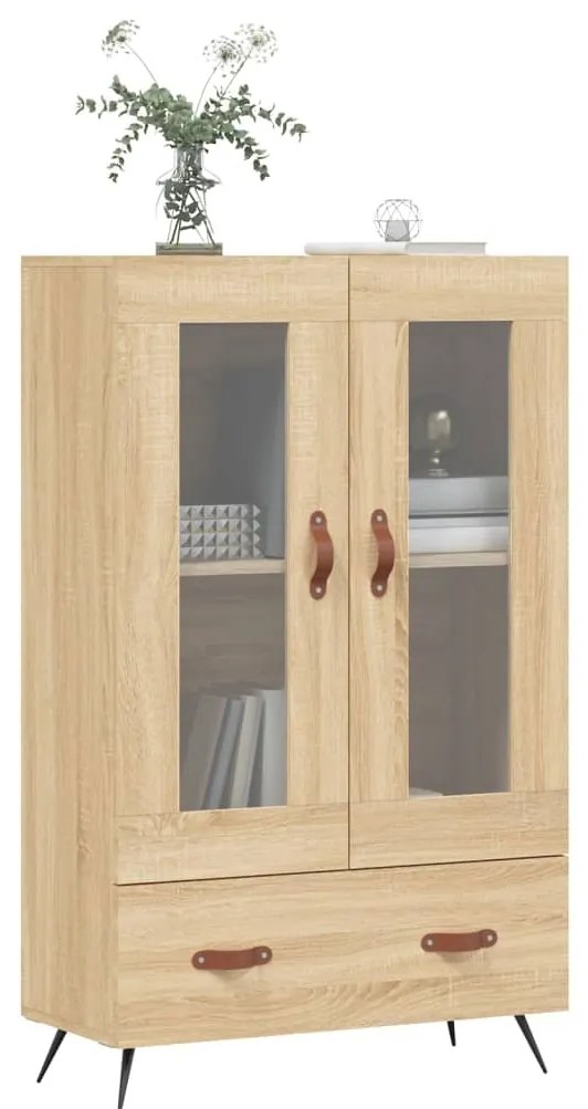 Skříň highboard dub sonoma 69,5 x 31 x 115 cm kompozitní dřevo