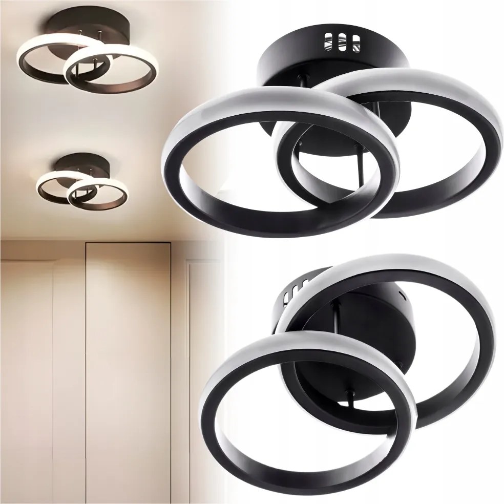 Kruhová lampa Led ring lustr kuchyně loft závěsná stropní svítidlo do koupelny