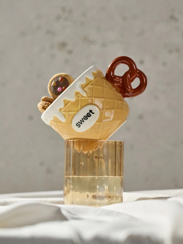 Sinsay - Hrnek ve tvaru vafle s nápisem sweet - vícebarevná