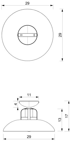 Přisazený lustr FELIX 1xE27/60W/230V modrá