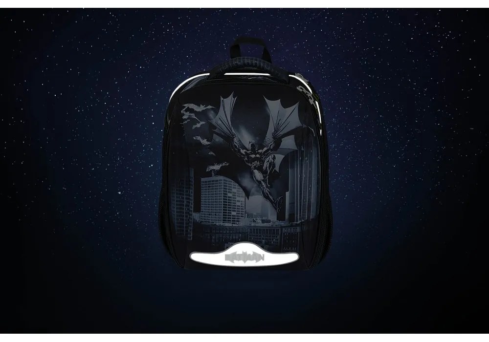 BAAGL Školní aktovka Shelly Batman Dark City