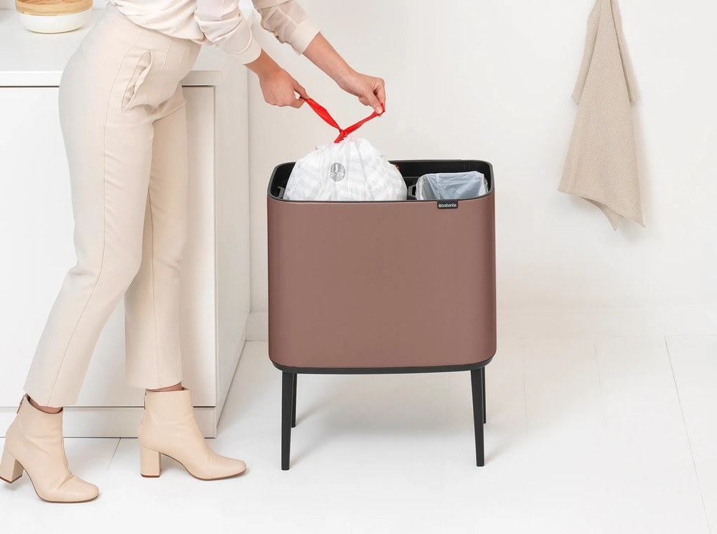 Brabantia BO Touch Bin 11+23L saténově hnědá