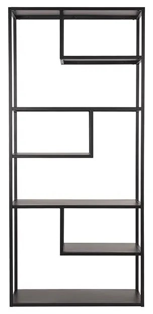 LABEL51 Kovová knihovna LOFT černá Color: Black SL-51.020