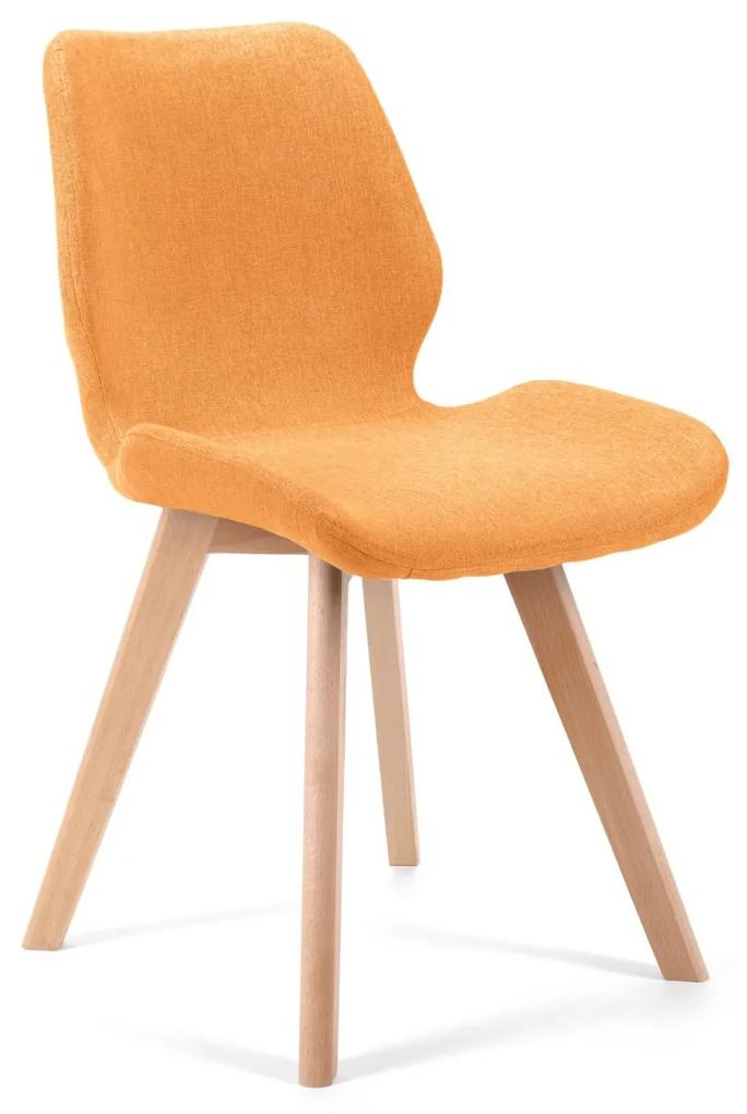 Ak furniture Sada 4 čalouněných židlí SJ.0159 oranžová