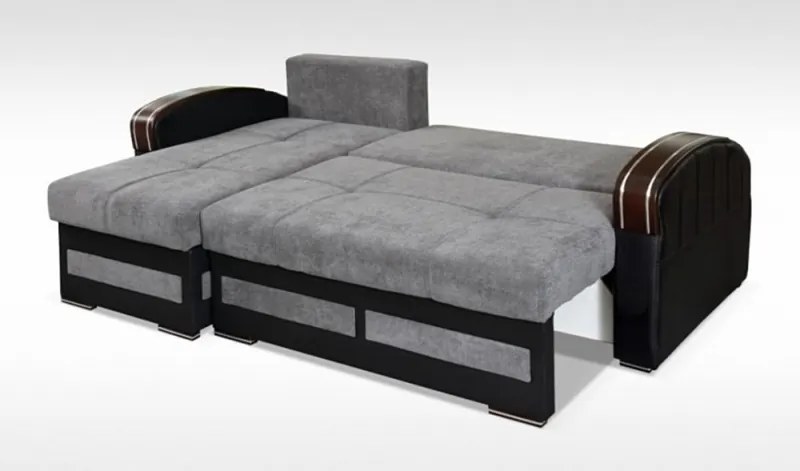 Rozkládací rohová sedačka KETRIN univerzální šedá