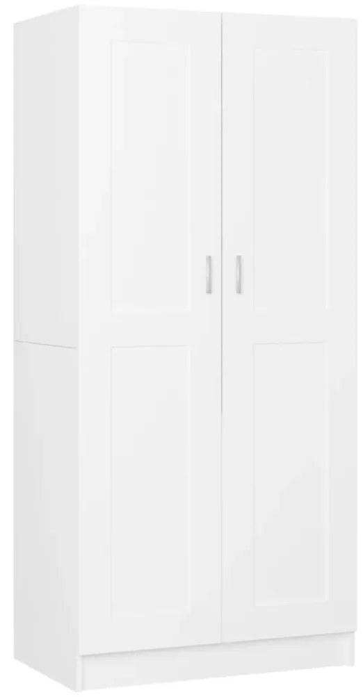 Šatní skříň bílá 82,5 x 51,5 x 180 cm dřevotříska - Default Title