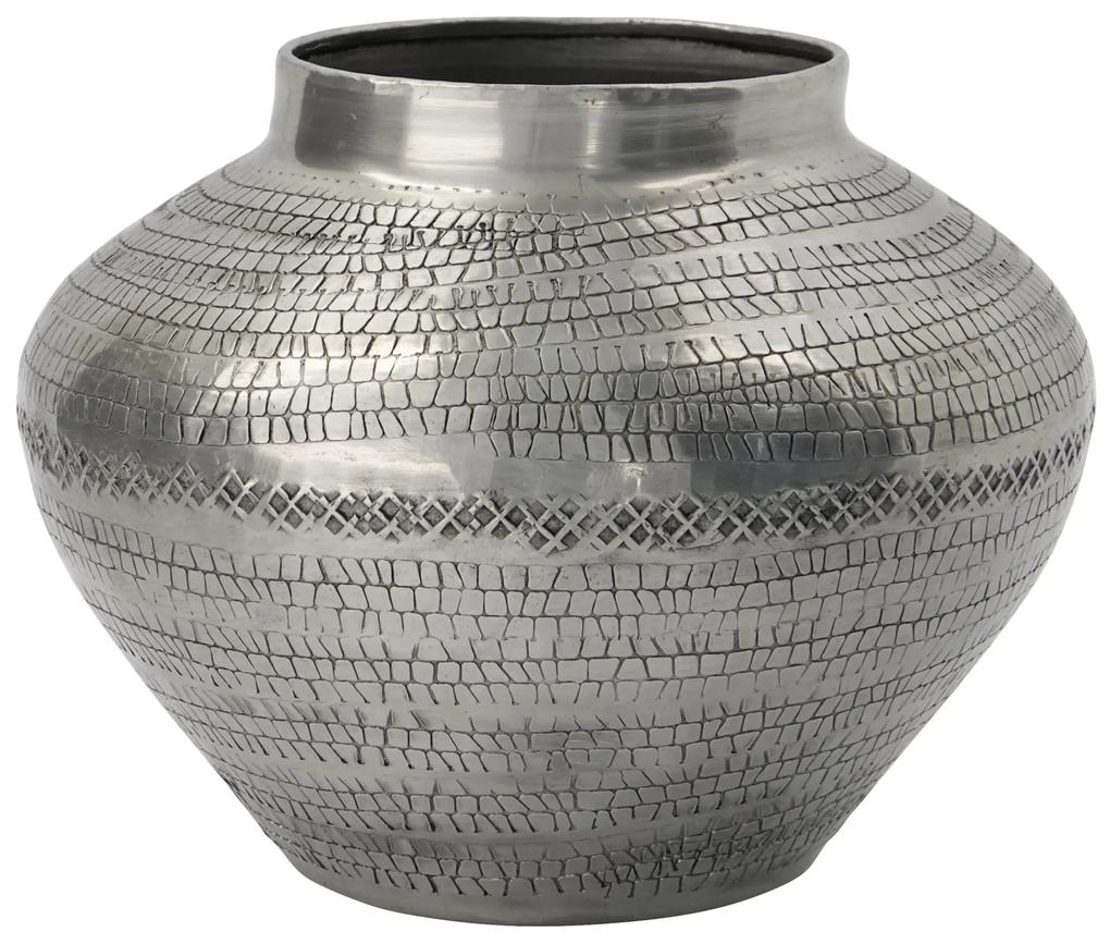 House Doctor Hliníková váza Arti Antique Silver, stříbrná barva, kov