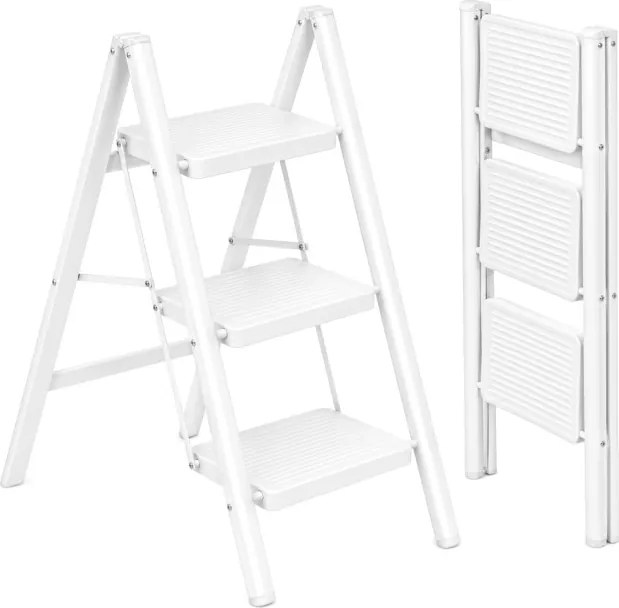 Skládací schůdky EASYSTEP 3-stupňové bílé