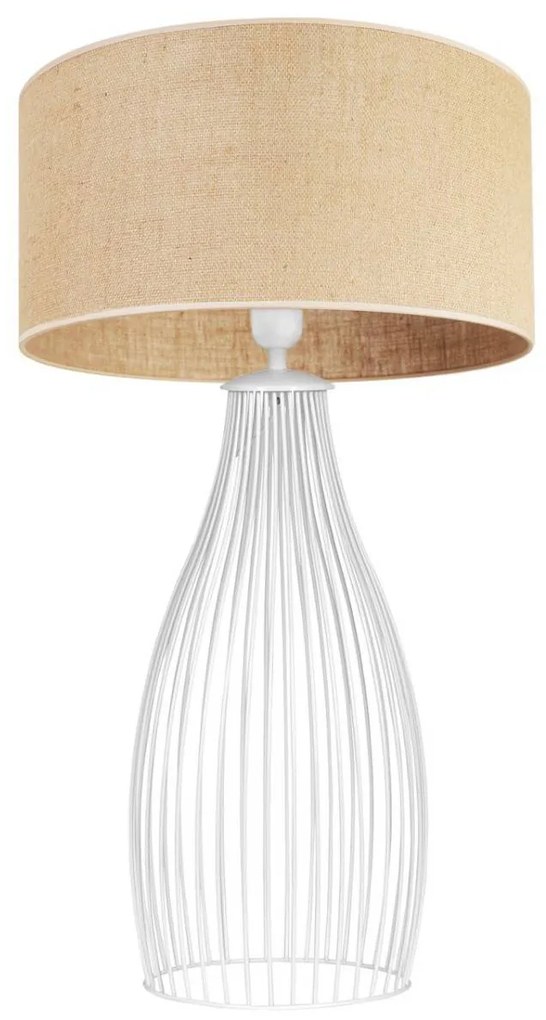 Stolní lampa JUTA, 1x jutové stínítko, (výběr ze 3 barev konstrukce), U