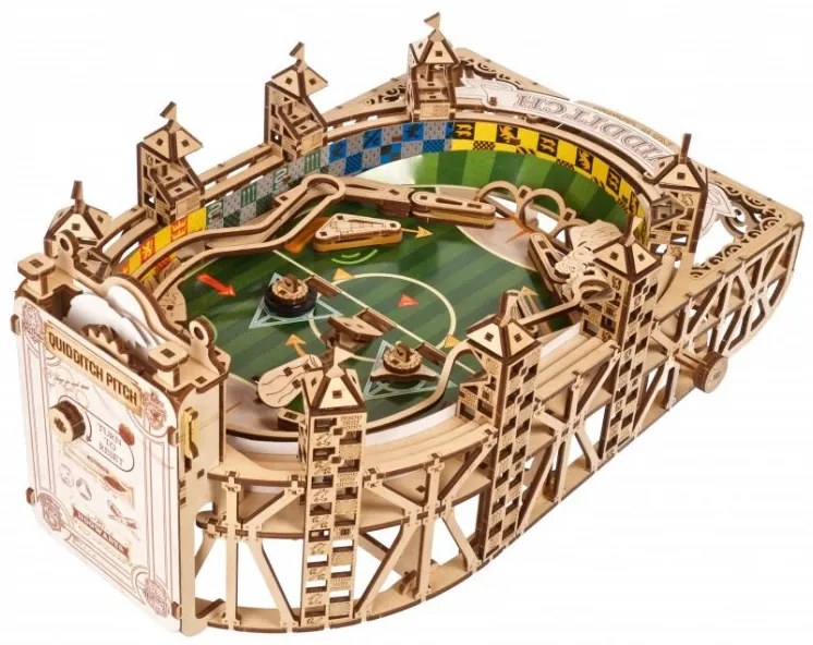 Ugears 3D dřevěné mechanické puzzle Harry Potter - Quidditch Pinball